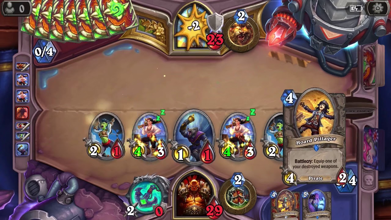 UNSTOPPABLE Pirate Warrior Deck - Hearthstone ( Pirate Warrior Gameplay ...