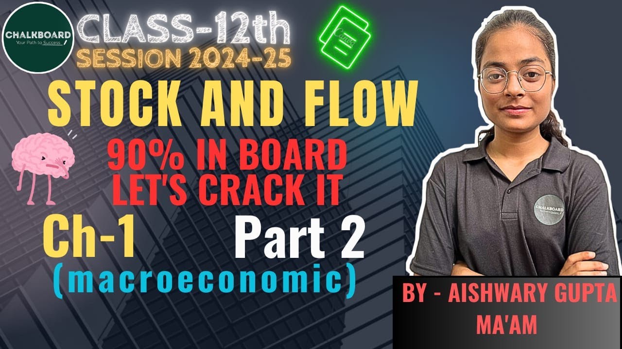 Stock And Flow Chapter 1st Class 12 Commerce #macroeconomics #viralvideo #education #class # ...