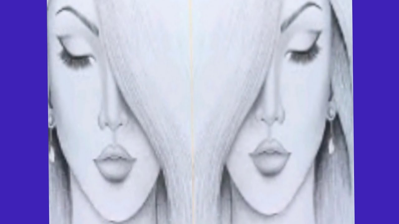 how to Drowning to pencil girl sketch. art pencil, Drawing girl sketch ...