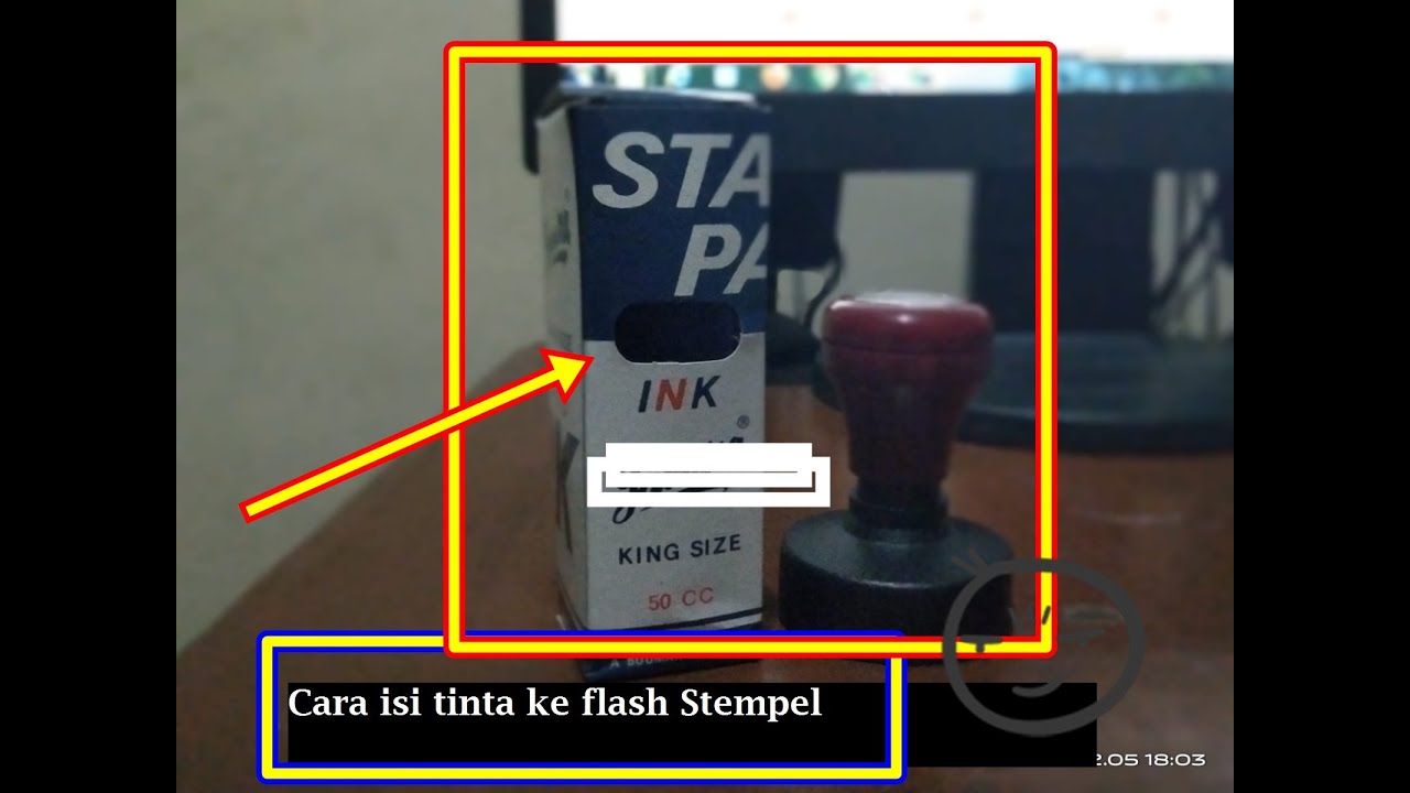 Cara Mengisi Tinta ke jenis Stempel " flash Stempel " ] Tanpa bantalan ...