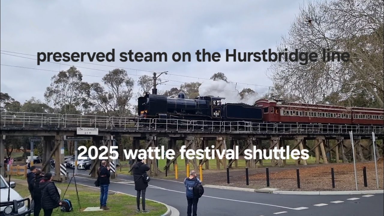 preserved steam on the Hurstbridge line: 2025 wattle festival shuttles ...