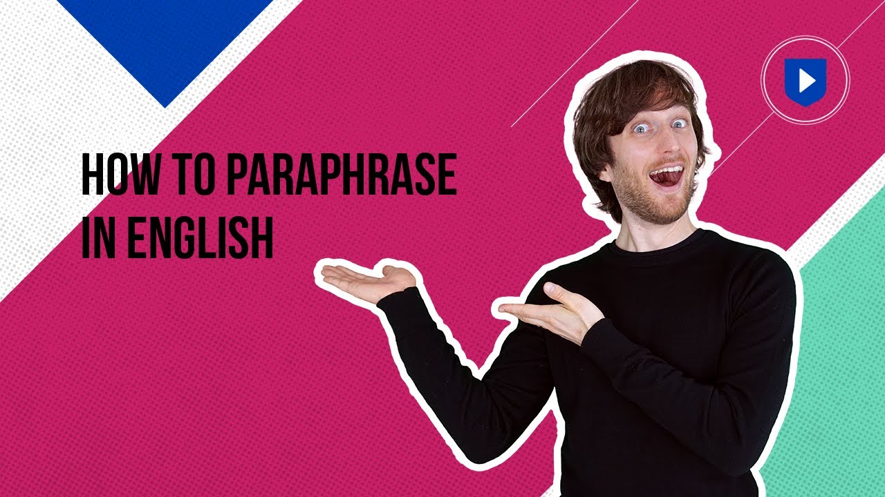 How to paraphrase in English - YouTube