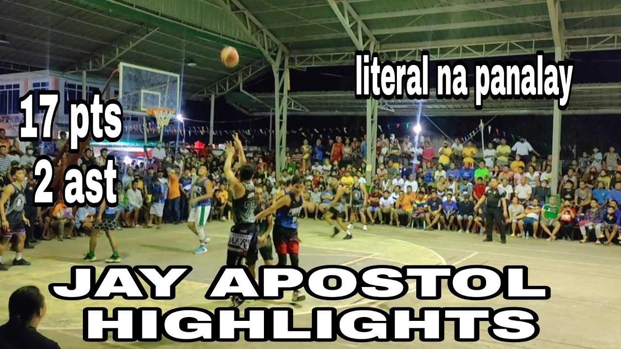 JAY APOSTOL HIGHLIGHTS | LITERAL NA PANALAY NG SLPPO | 17 pts , 2 ast - YouTube
