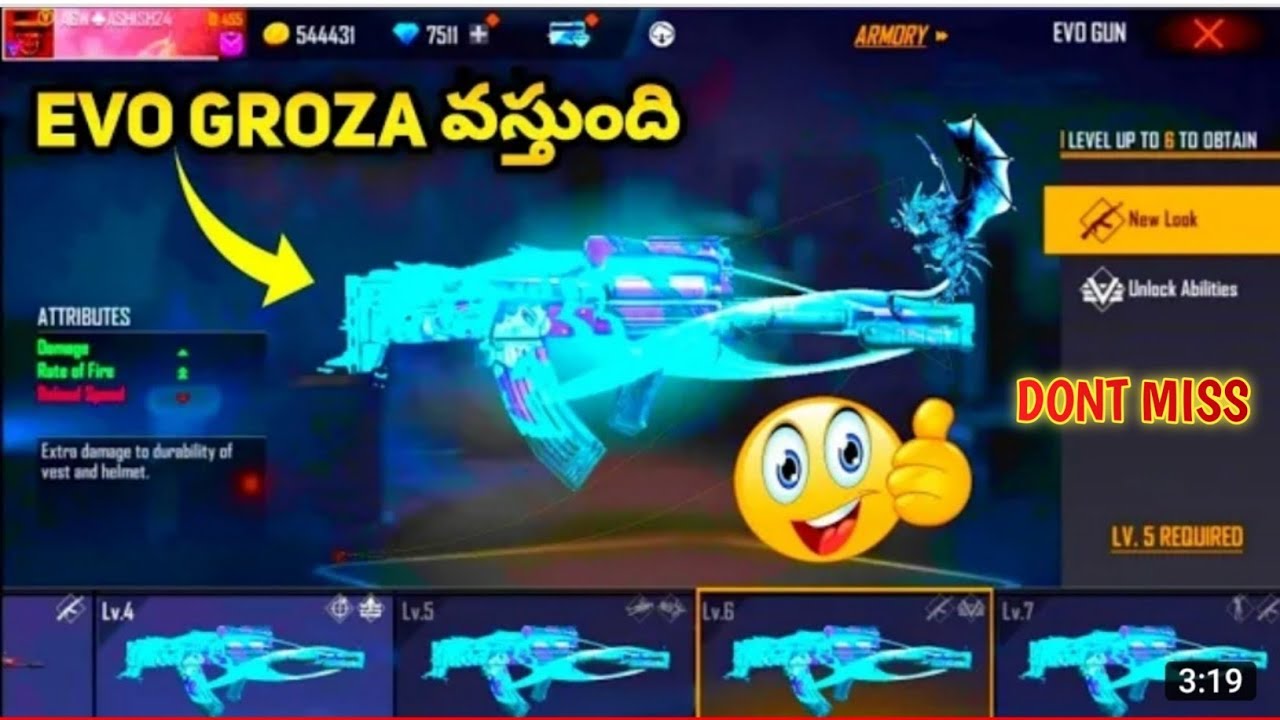 NEW EO GUN SKIN GROZA - YouTube