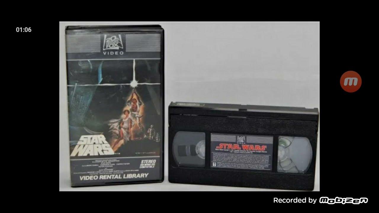 Opening to Star Wars 1982 VHS [Video Rental Library] - YouTube