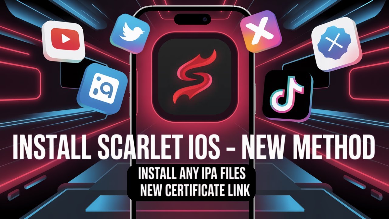 INSTALL Scarlet iOS - NEW METHOD | Install IPA Files on iPhone/iPad No ...