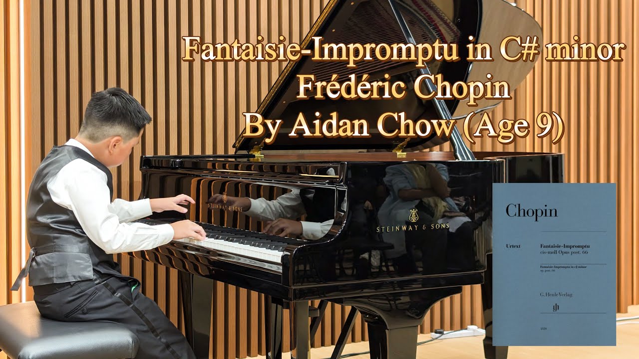 Fantaisie Impromptu in C# minor | Frédéric Chopin | by Aidan Chow (Age ...