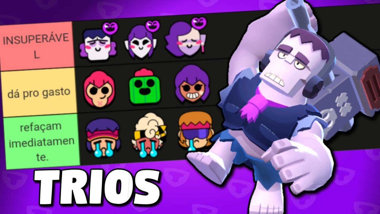 TIER LIST dos TRIOS do BRAWL STARS 👥 - YouTube
