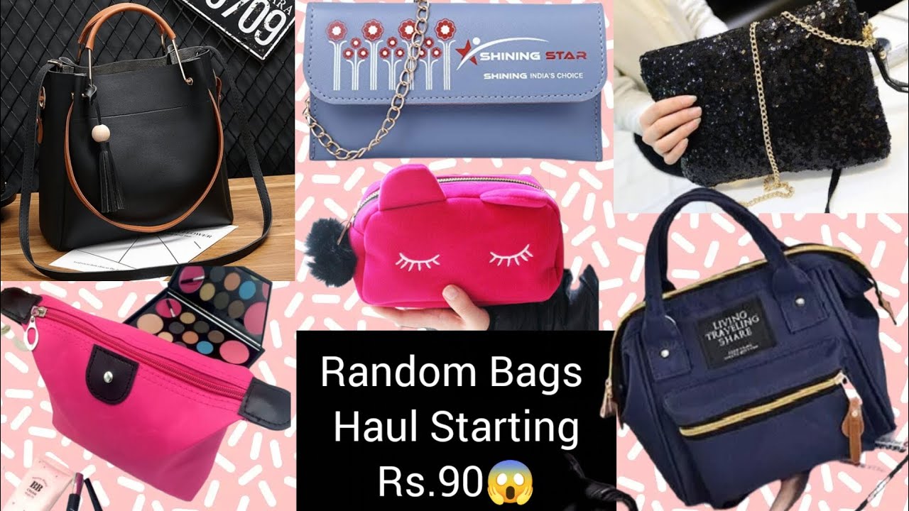 Random Bags Haul | Travel Bags/Wallets/Sling Bags/Bridal Clutches ...