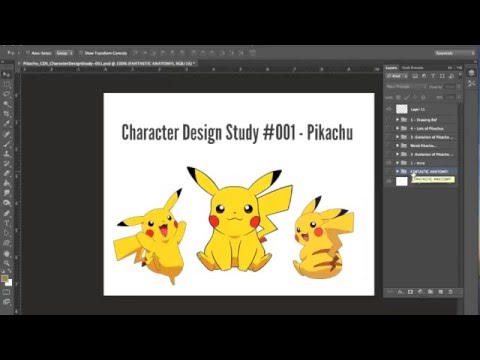 Character Design Study: Pikachu (#001) - YouTube