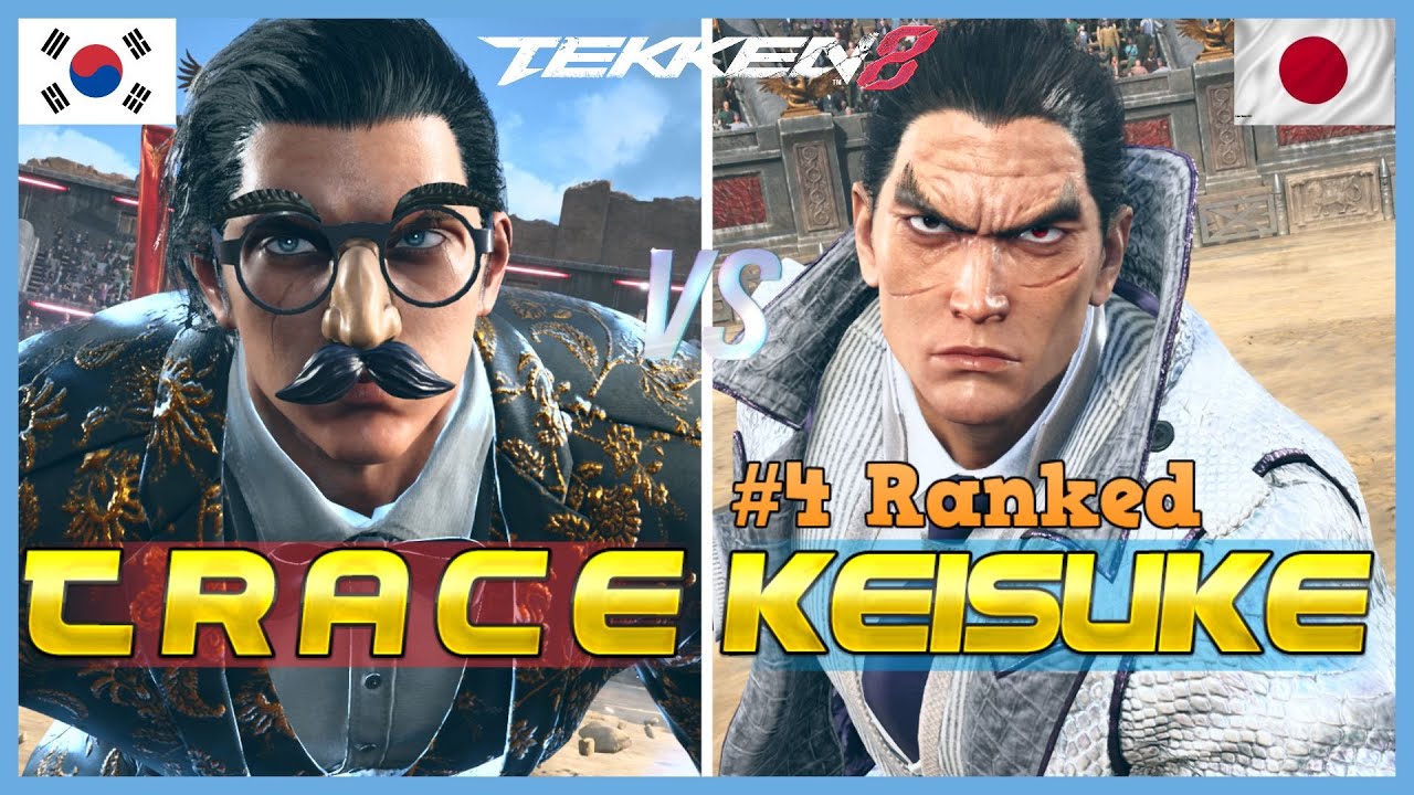 Tekken 8 KEISUKE (#4 Ranked Kazuya) Vs TRACE (Lars) High Level Gameplay ...
