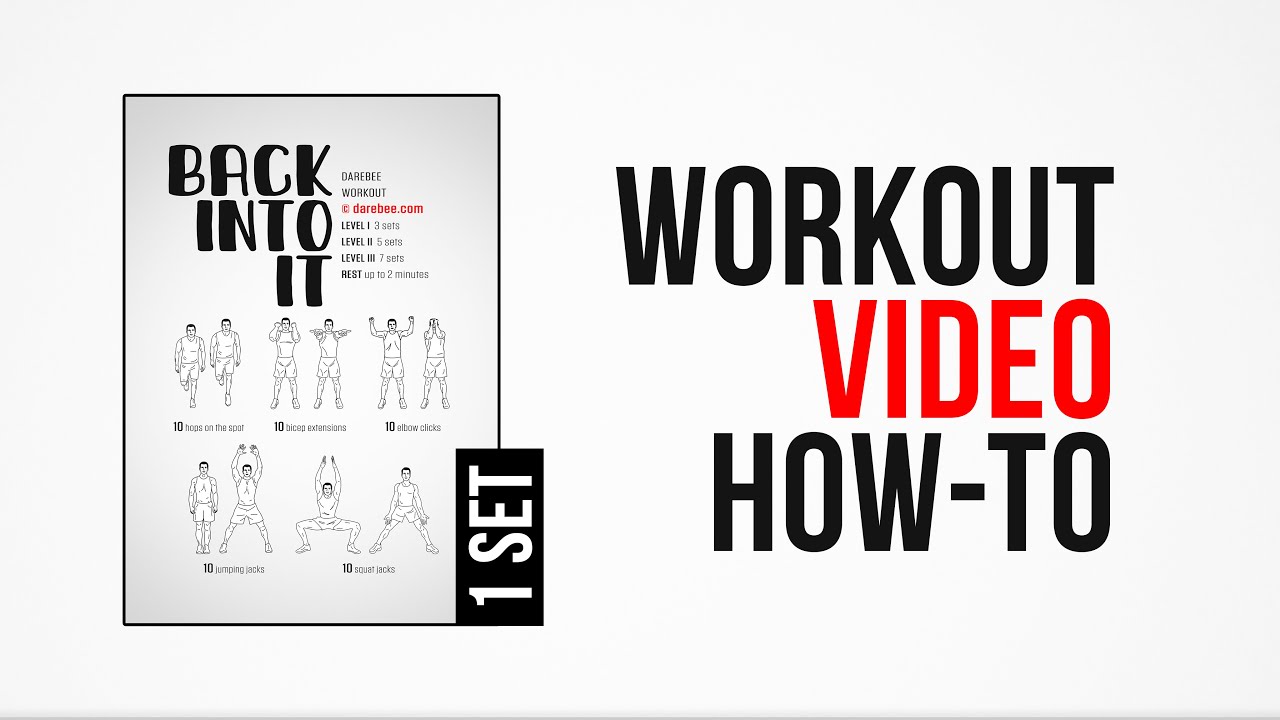 Back Into It Workout [ How-To ] [ One Set ] by #DAREBEE - YouTube