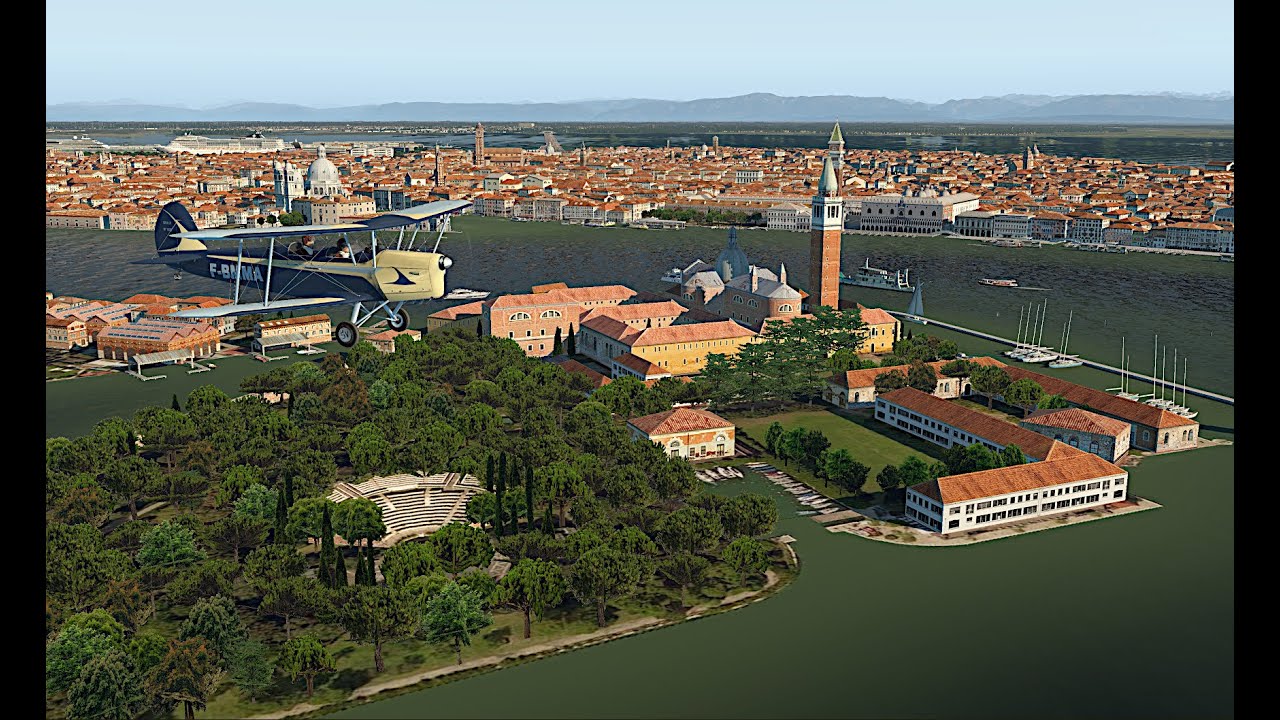 VENICE, X-Plane11 free scenery. - YouTube