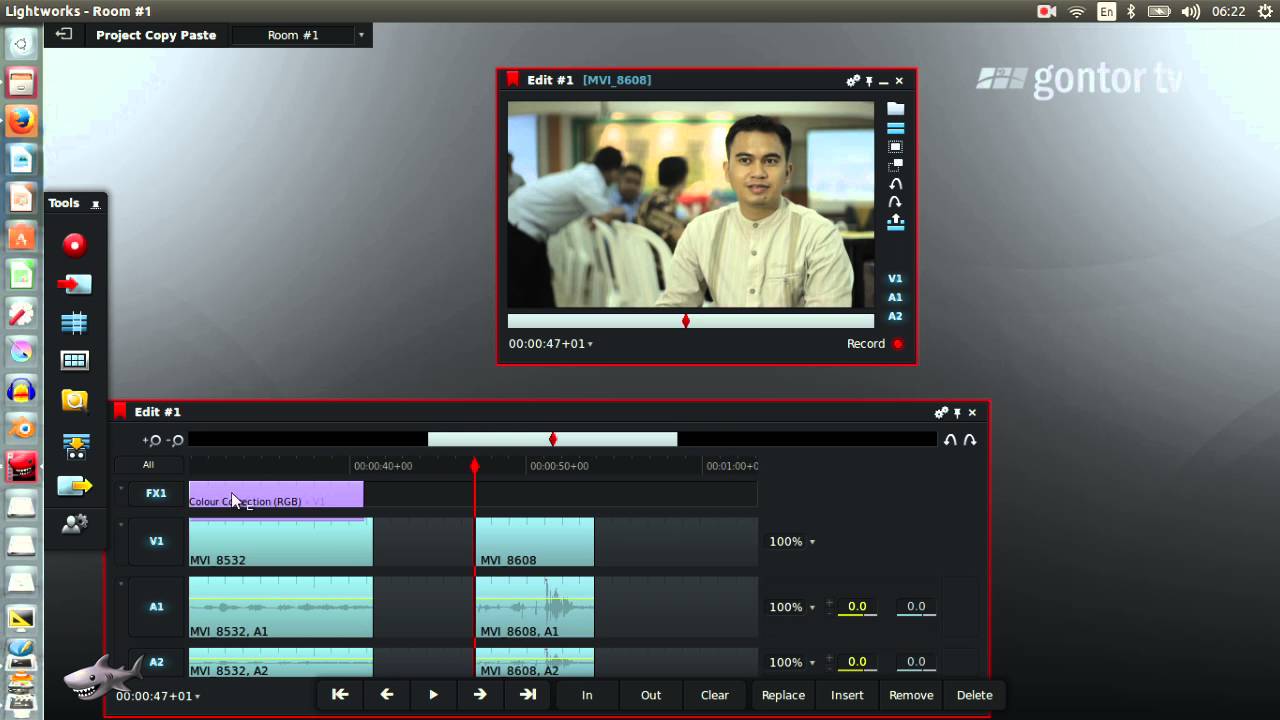 How to do copy paste in Lightworks - Quick Tutorial - YouTube