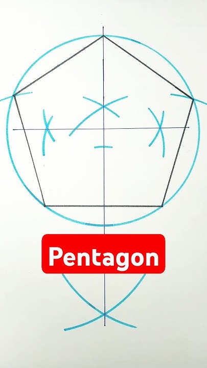 how to draw a pentagon | Pentagon Construction - YouTube