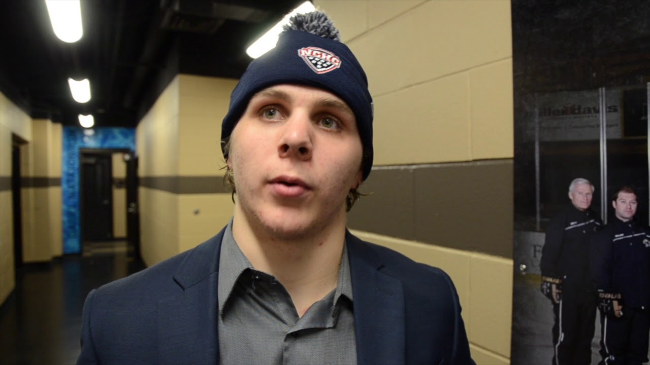 St. Cloud State men's hockey interview Blake Lizotte March 2, 2019 ...
