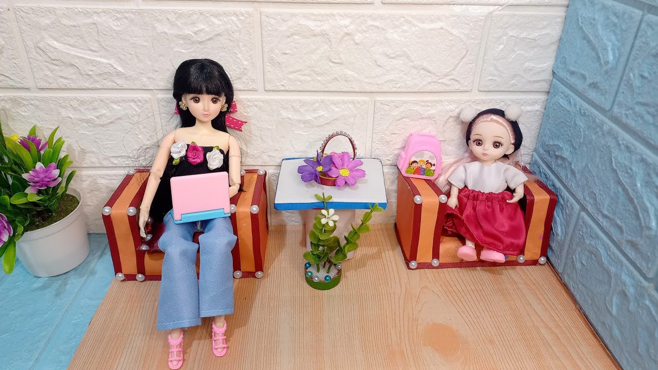 Barbie Drama | Bandana bunga untuk barbie lala | diy flower headband ...