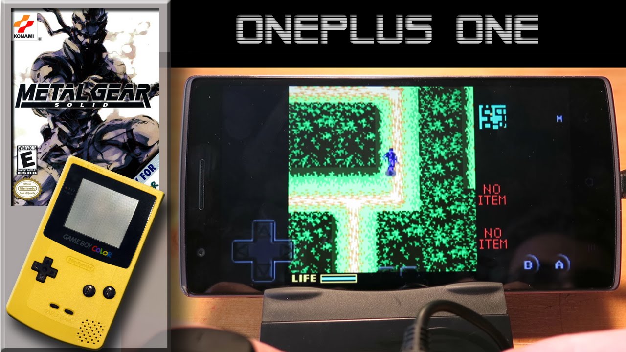 Gameboy Color emulator on OnePlus One (Metal Gear Solid) - YouTube
