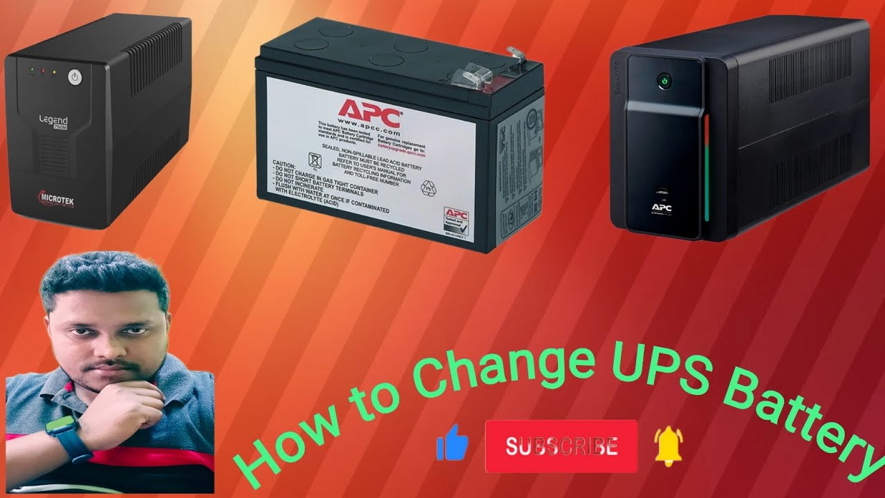 How to change UPS Battery - YouTube
