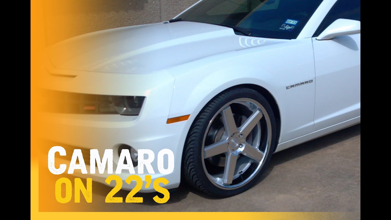 Chevy Camaro with custom 22 inch rims! - YouTube
