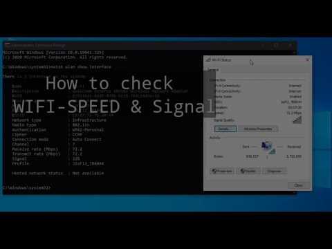 How to check/find wi-fi speed & signal - YouTube