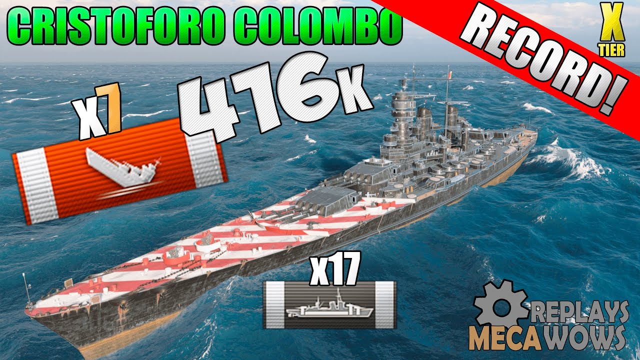 Awesome Cristoforo Colombo 416K Damage | World of Warships - YouTube