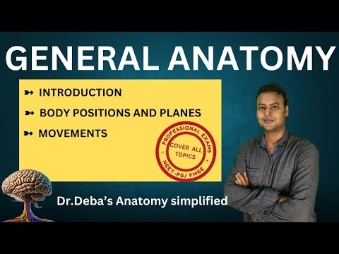 General Anatomy Part : 1, Basics of learning human anatomy, terms ...