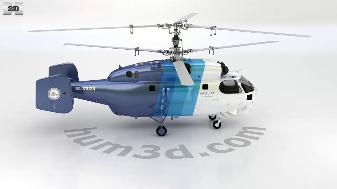 Kamov Ka-32 3D model by 3DModels.org - YouTube