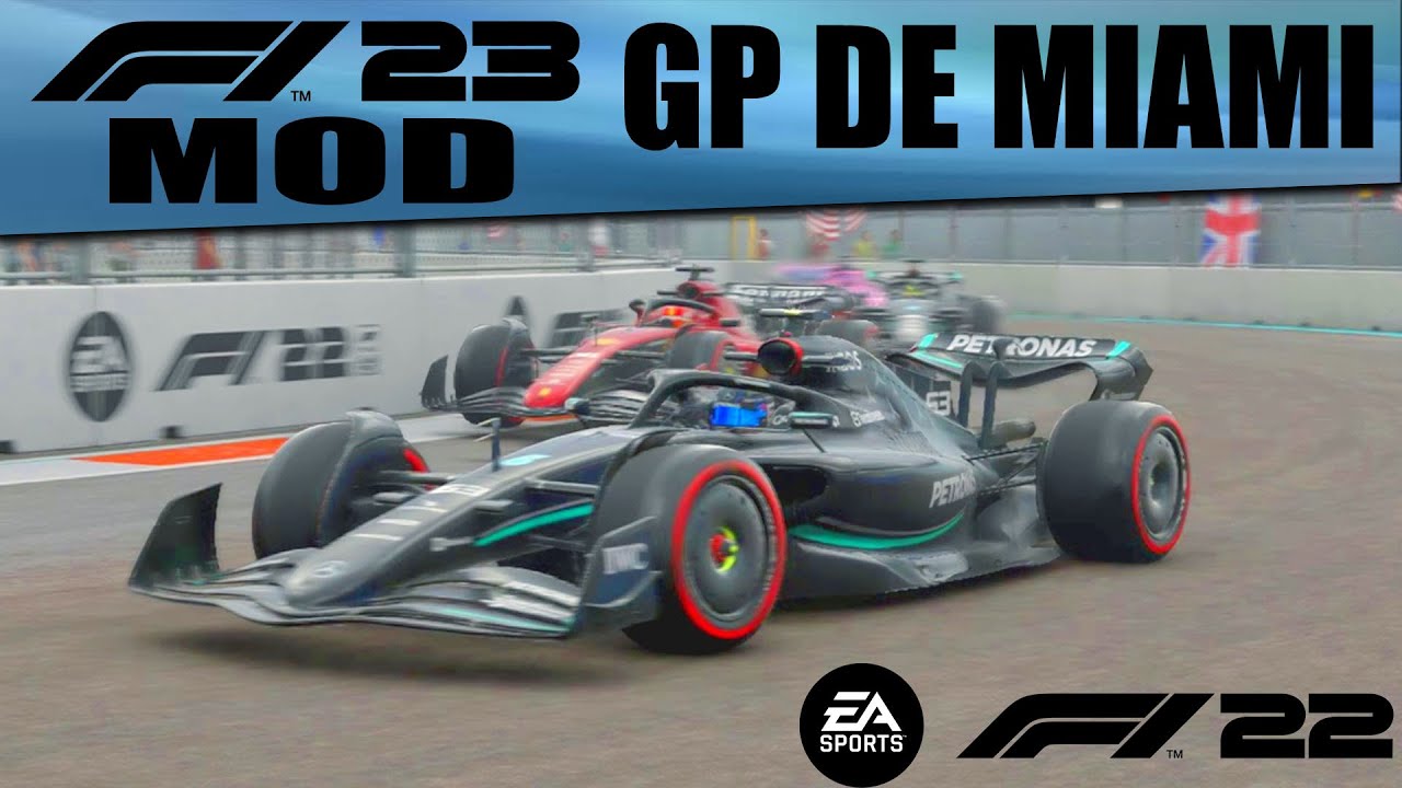 F1 2023 MOD GAMEPLAY | GP DE MIAMI COM GEORGE RUSSELL - YouTube