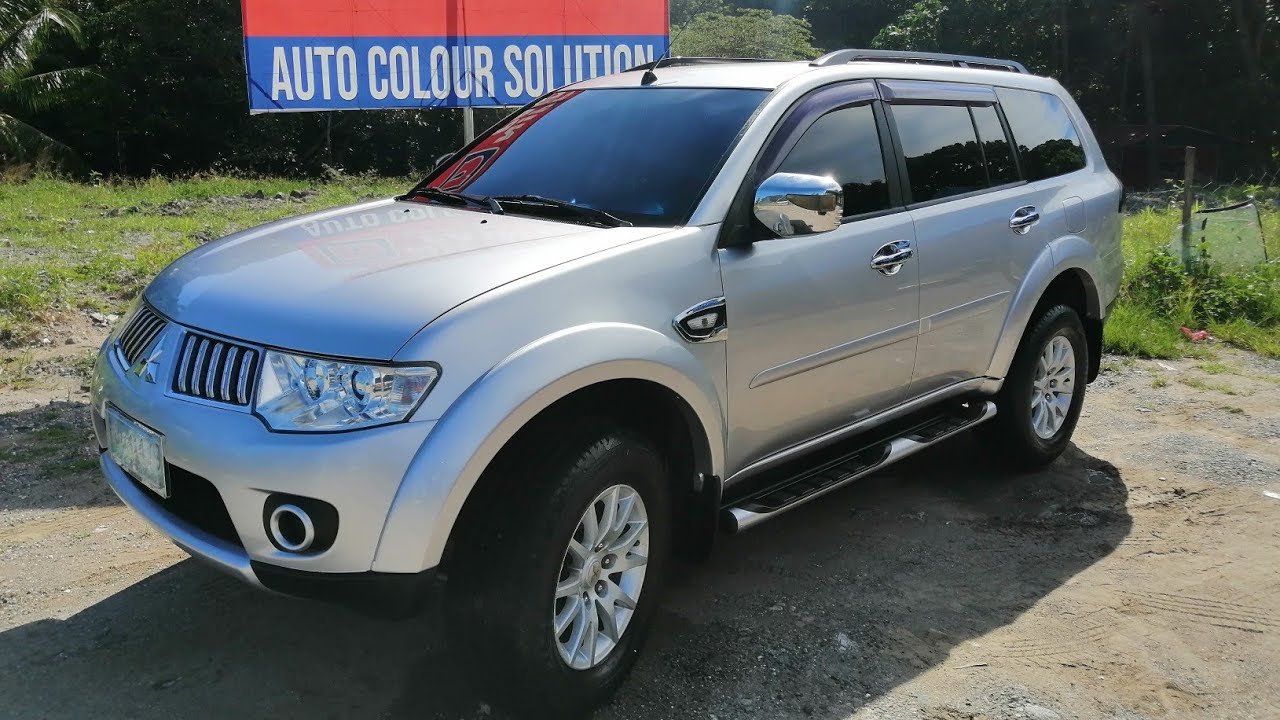 MITSUBISHI MONTERO 2013 Auto body repainting Cool silver color # ...