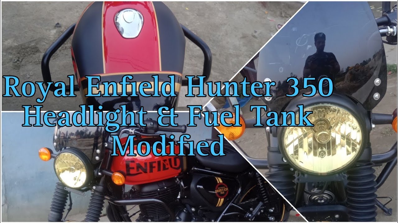 Royal Enfield Hunter 350 Modified || R E Hunter 350 Fuel Tank ...