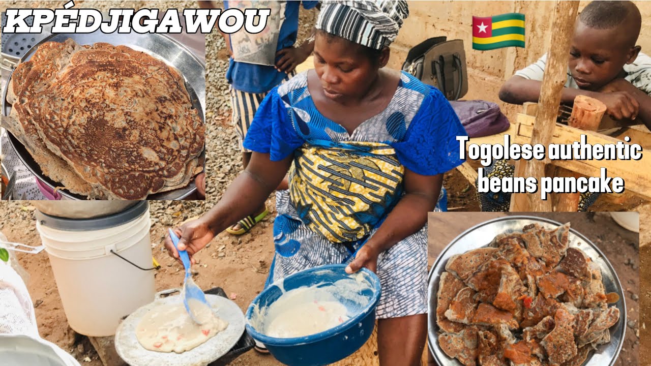 MAKING TOGOLESE AUTHENTIC BEANS PANCAKES:KPEDJIGAOU BÈBÉRGOU(northern ...