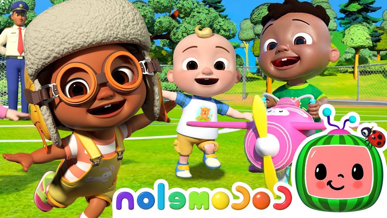 Airplane Song with Nina and JJ | Cocomelon Nursery Rhymes for KidsKids ...