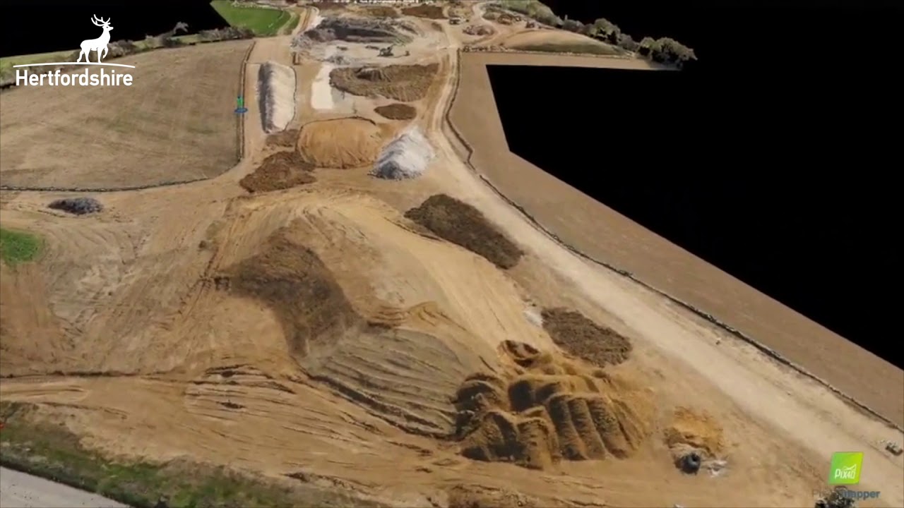 A120 Little Hadham Bypass - drone footage of construction - April 2020 ...