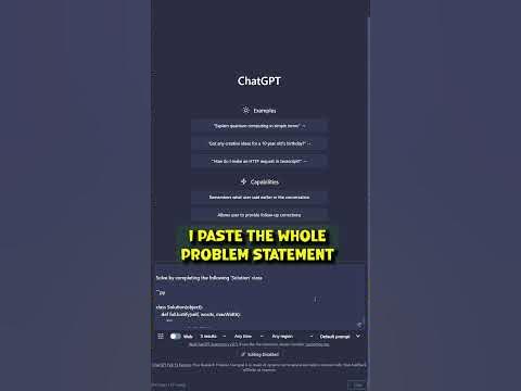 ChatGPT solves HARD LEETCODE PROBLEMS | Revolutionary AI - YouTube