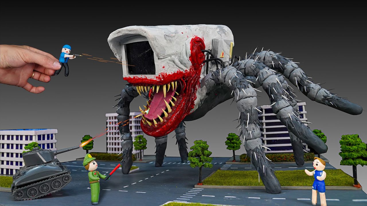 😱 Making New CAMERA EATER Monster in the city -Trevor Henderson ...