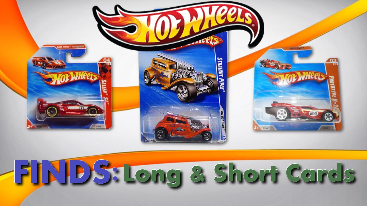 Hot Wheels American LONG Cards VS European SHORT Cards - YouTube