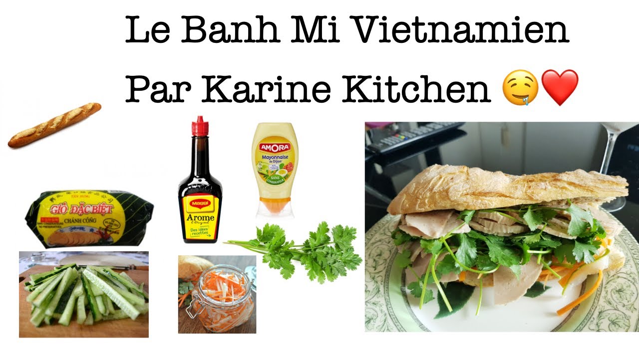 Recette Banh Mi Express - Sandwich Vietnamien - Bánh mì Chả Lụa - YouTube