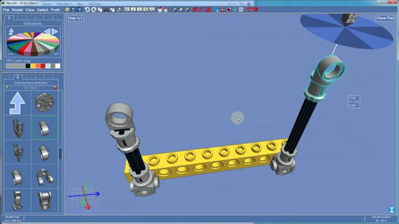 LDCad selection info demo 2 (closed triangle) - YouTube