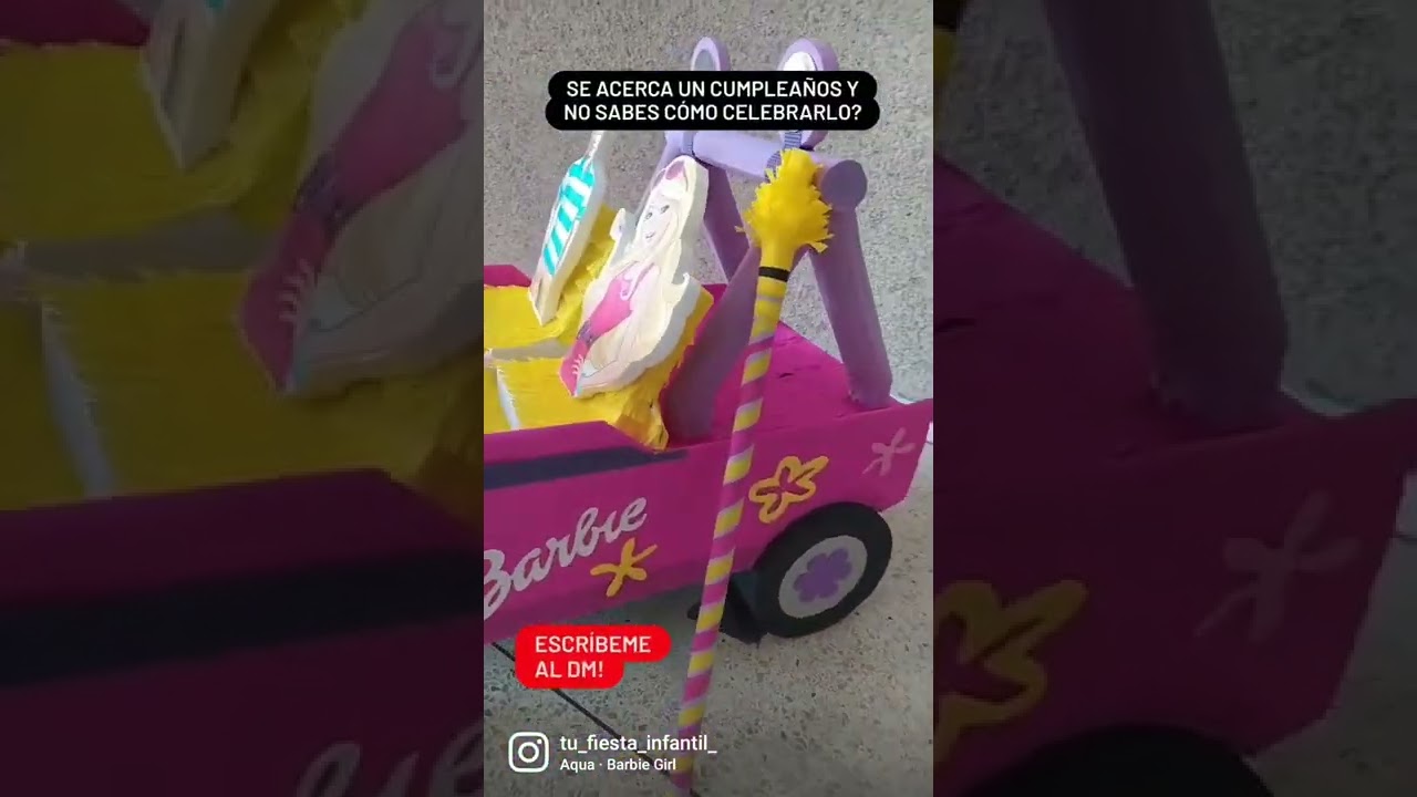 Piñata de Jeep de Barbie - YouTube