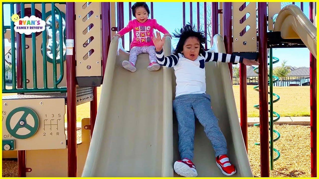 Ryan Emma and Kate at the Playground!!!! - YouTube