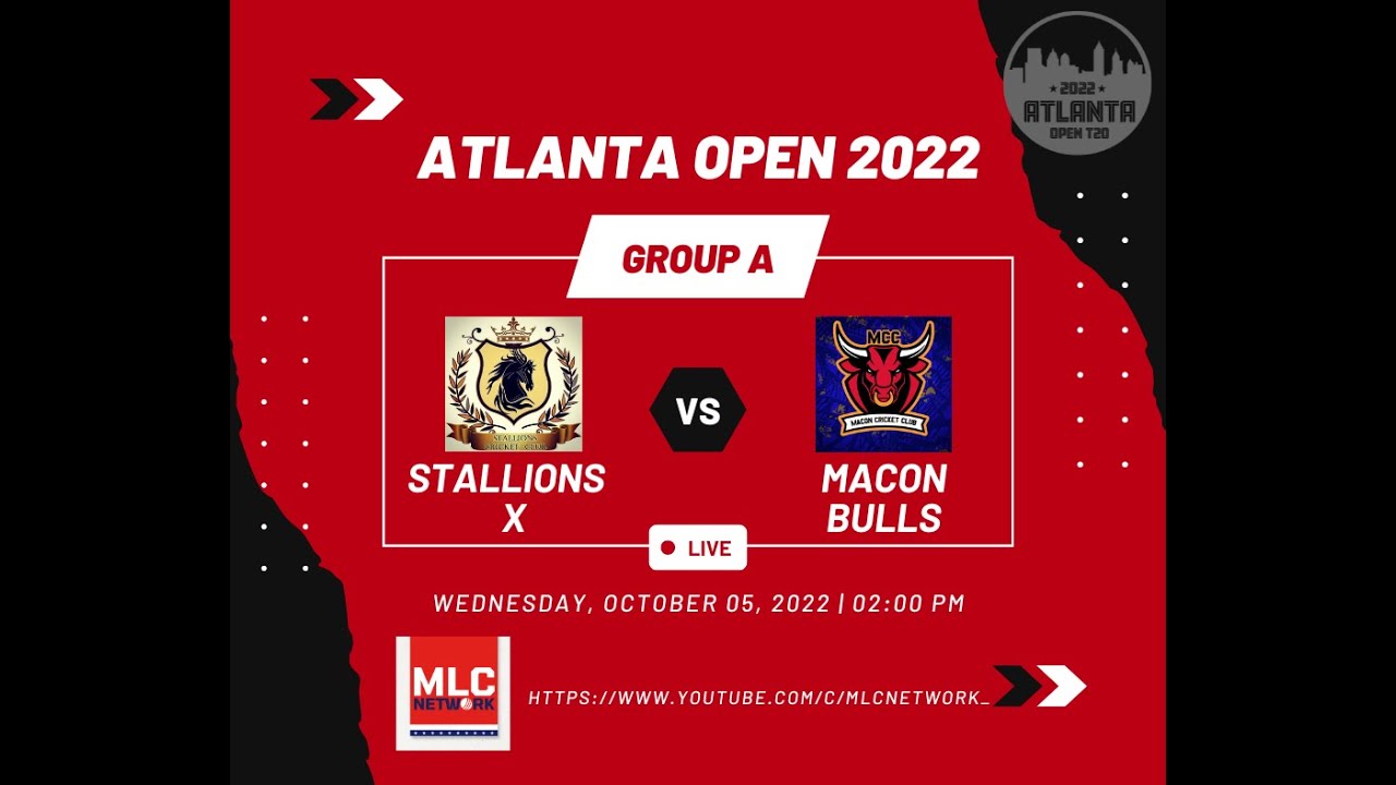 Atlanta Open 2022 - Group A - Stallions X vs. Macon Bulls - YouTube