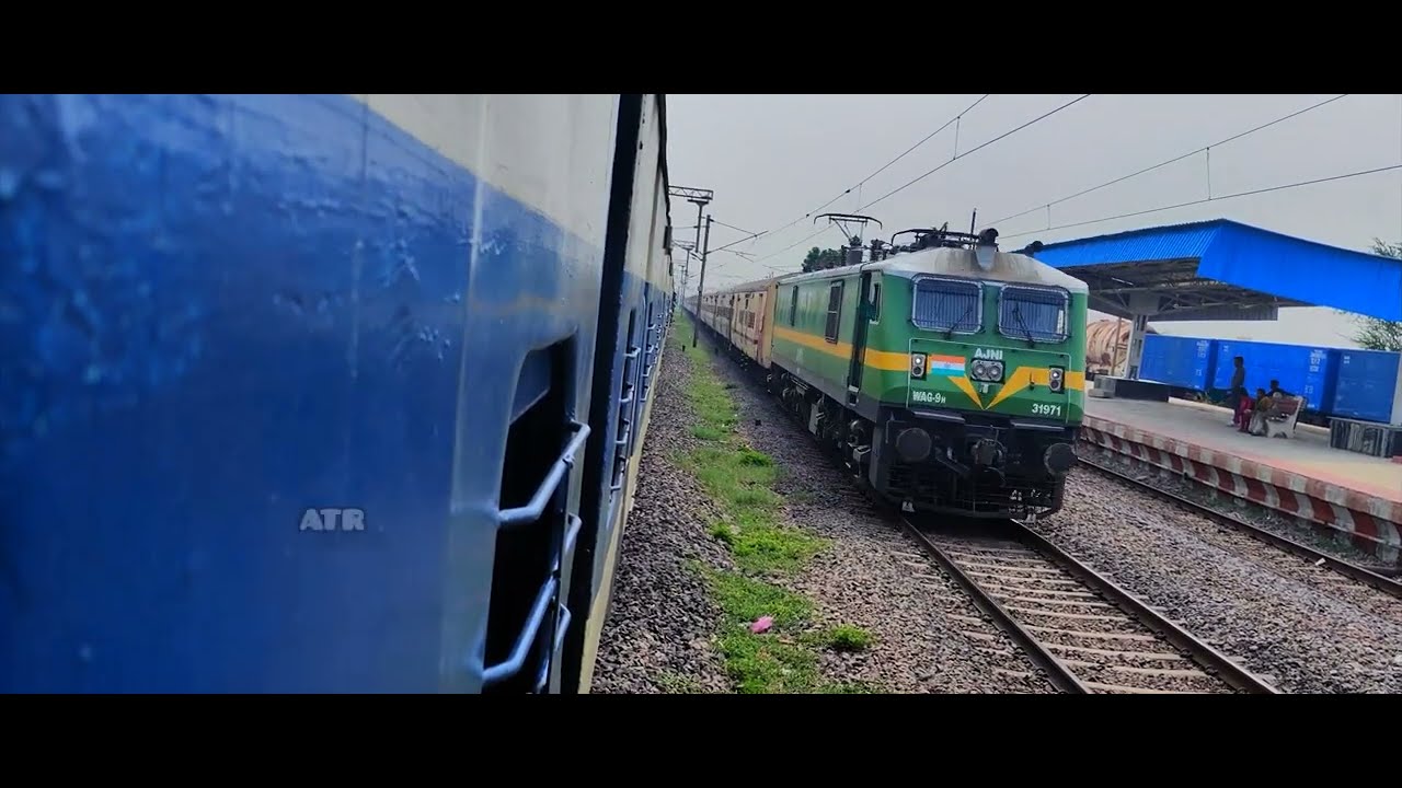 Late-Running Azad Hind Express Aggressively Skips Khumari A Desperate Dash to Catch Up - YouTube