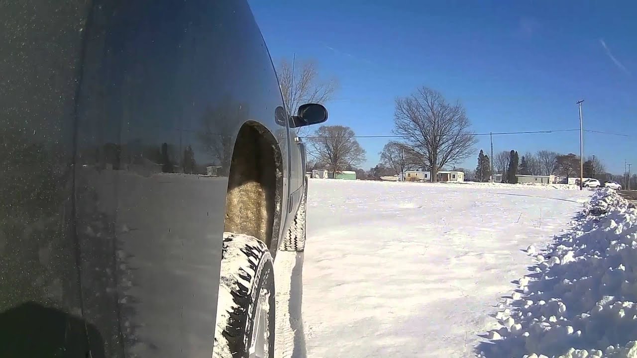 Chevy Silverado in the snow - YouTube