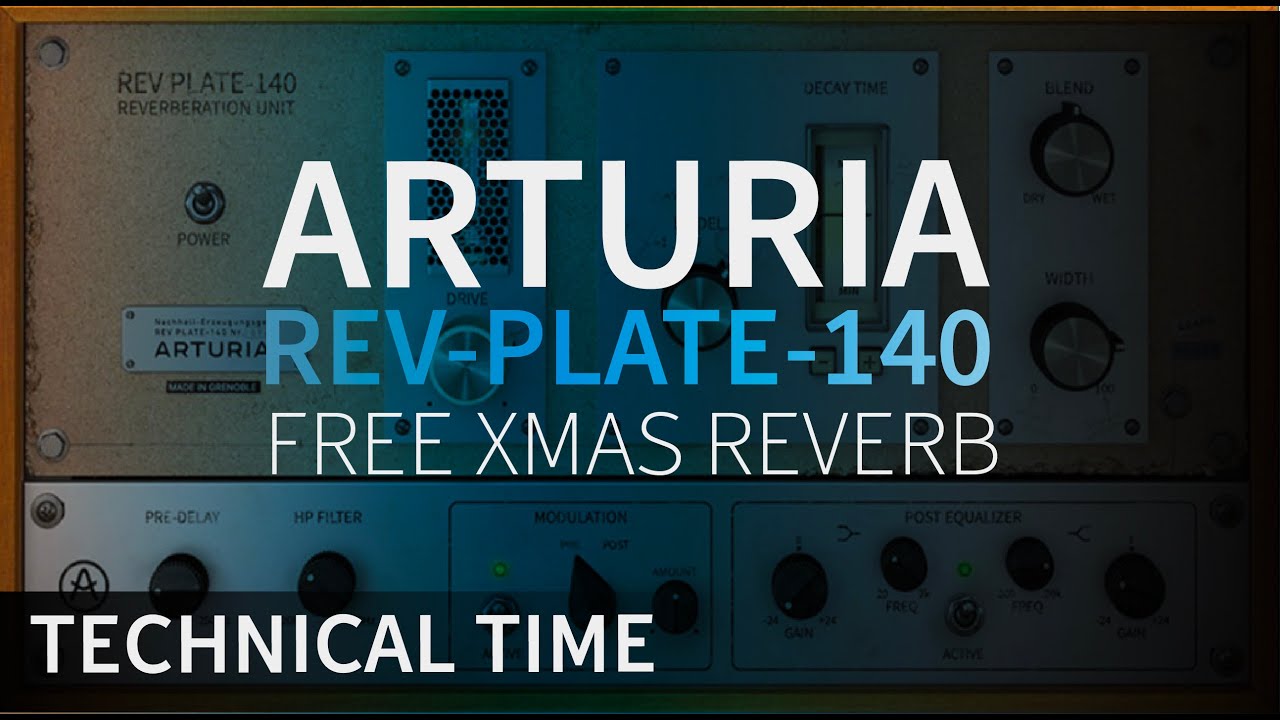 The Arturia Rev-PLATE-140 | VST Plugin Review | Music Production ...