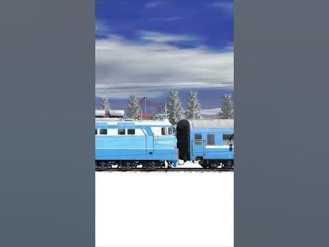 Поезд зимой... - YouTube