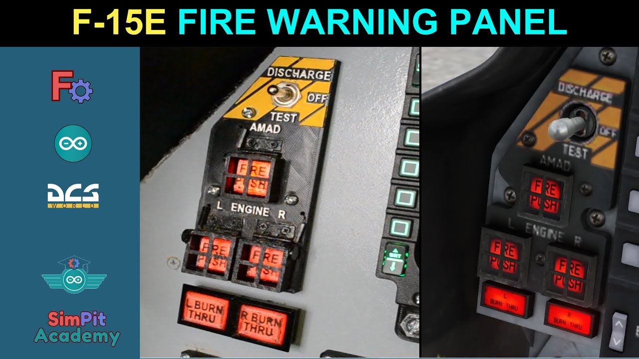 Episode 15 How to build DCS F-15E Fire Warning Panel #dcs #arduino # ...