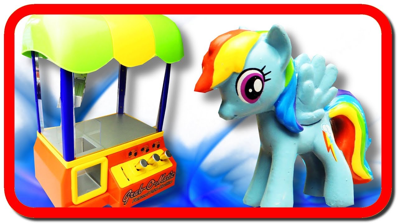 Toy Grabber Machine Full Of My Little Pony Surprise Toys - YouTube