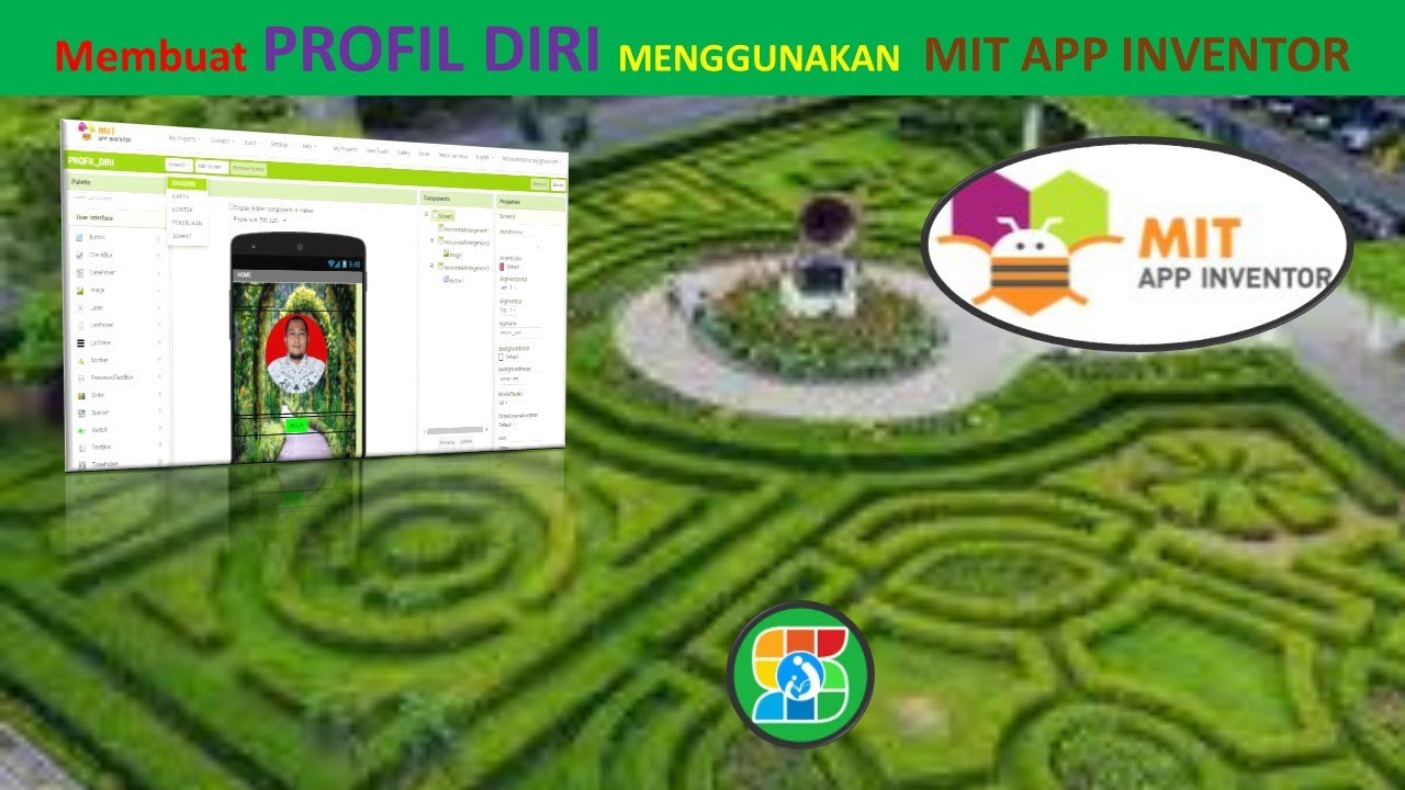 Membuat PROFIL DIRI MENGGUNAKAN MIT APP INVENTOR - YouTube