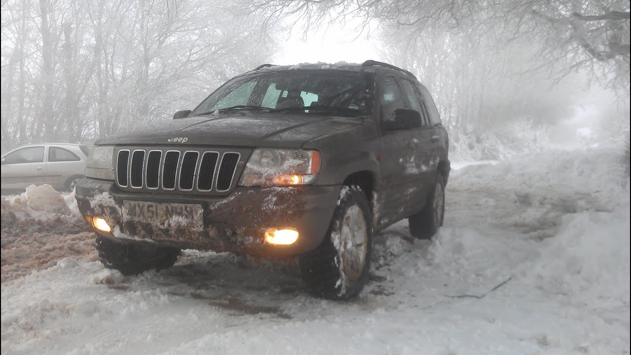 deep snow in wj grand cherokee - YouTube
